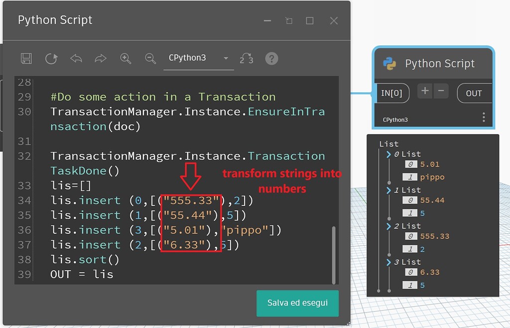 Transforms a string into a number - Dynamo