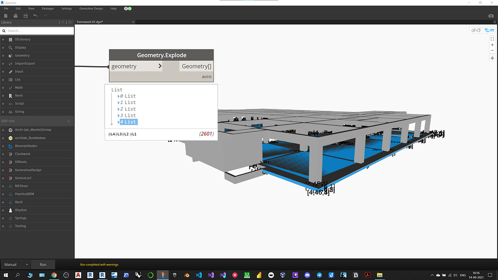 Select List - DesignScript - Dynamo
