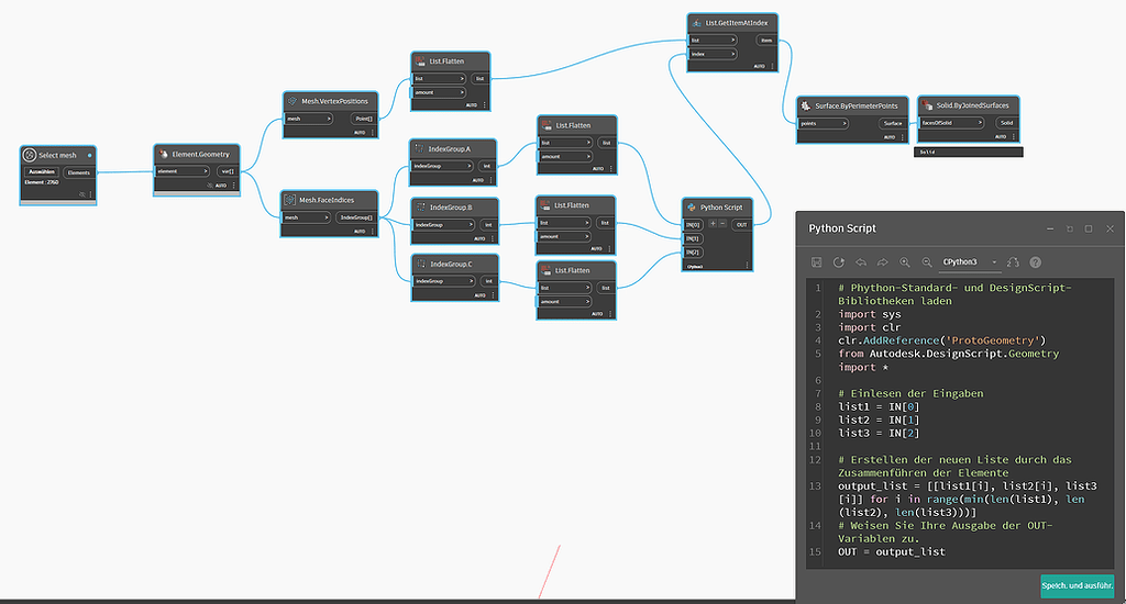 Mesh to Solid - Revit - Dynamo