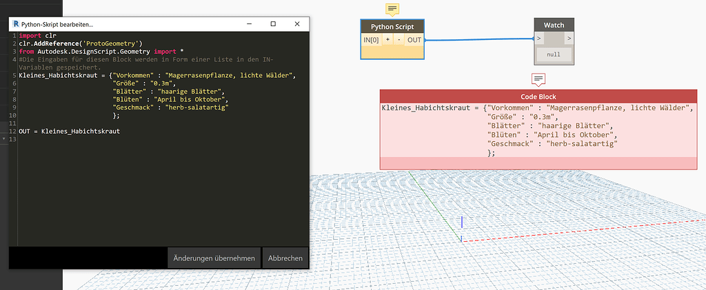 How can i create dictionarys? designscript/python - DesignScript - Dynamo