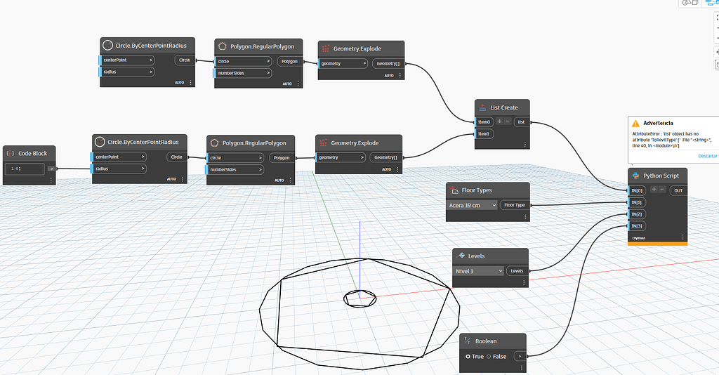 To create 2 floors at the same time with python script node - Revit - Dynamo