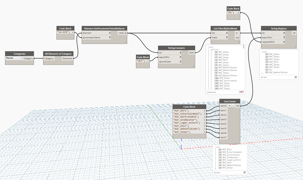 Replace Multiple Search Strings - Revit - Dynamo