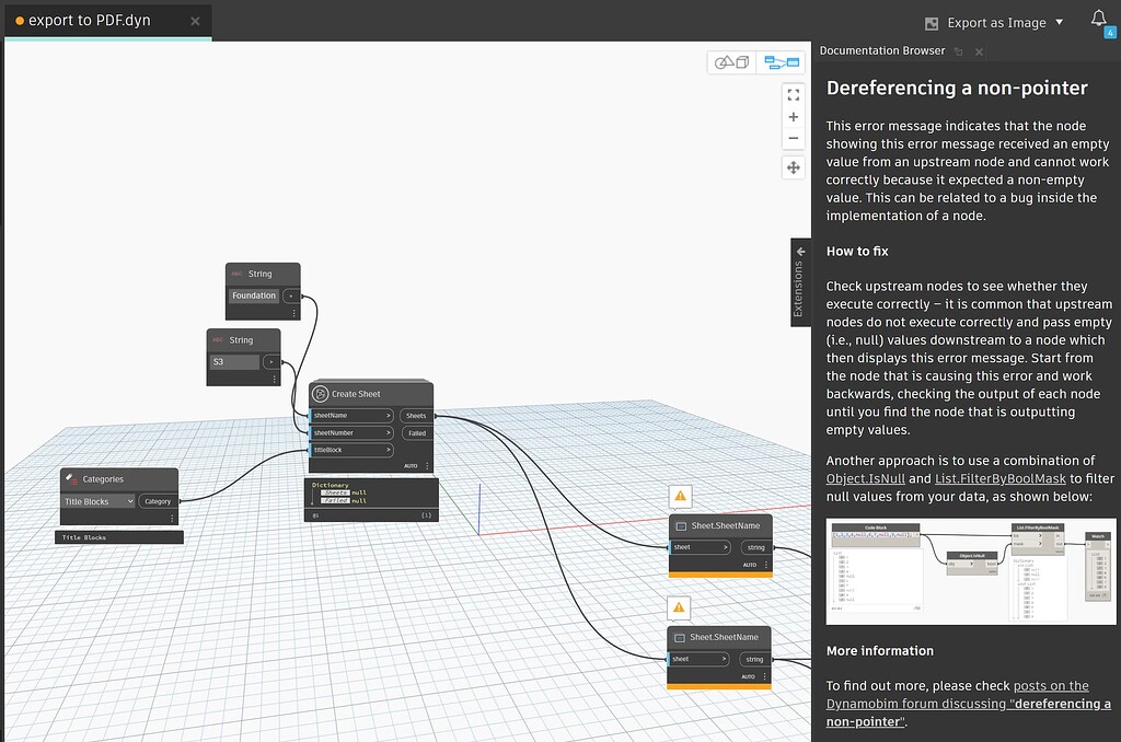 [Request for help] Dereferencing a non-pointer - Revit - Dynamo