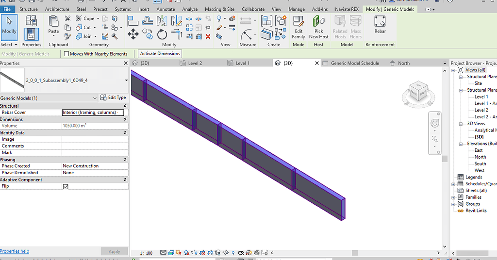 Changing Generic Model Into specific families (walls for example ) - Revit - Dynamo