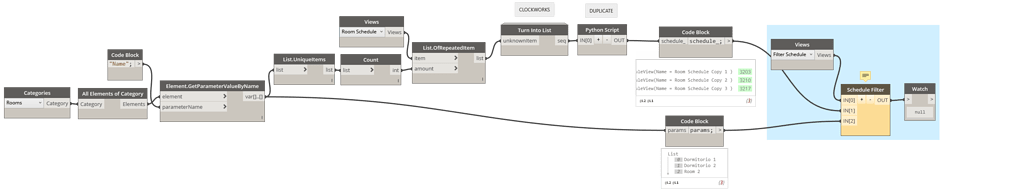 Duplicate Schedule and modify filter - Revit - Dynamo