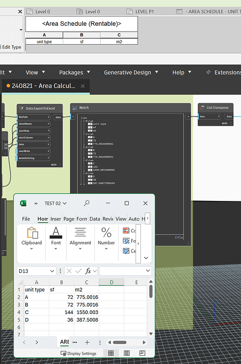 Importing Excel Data into a Revit Schedule via Dynamo - dynamo - Dynamo