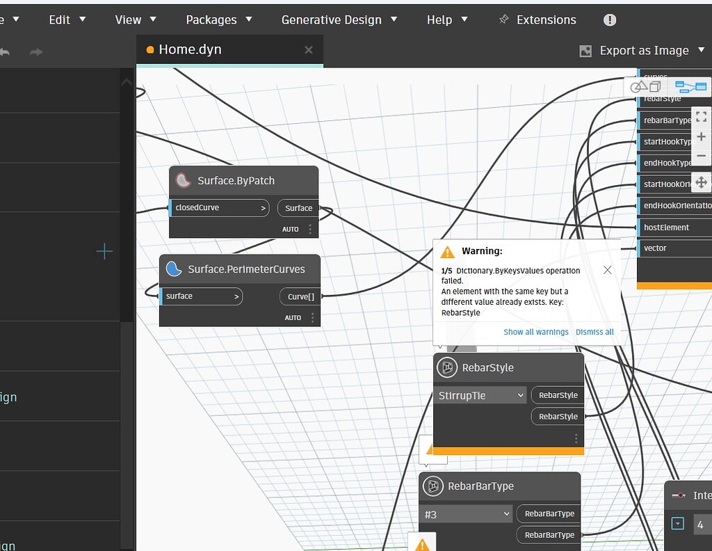 Dynamo is creating copies of rebarType, rebarStyle by itsself(Dictionary.ByKeysValues) - Revit ...