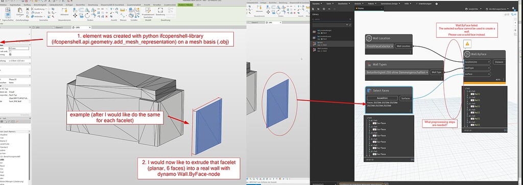 Converting Dead Geometry to Parametric Building Elements in Dynamo/Revit - Revit - Dynamo