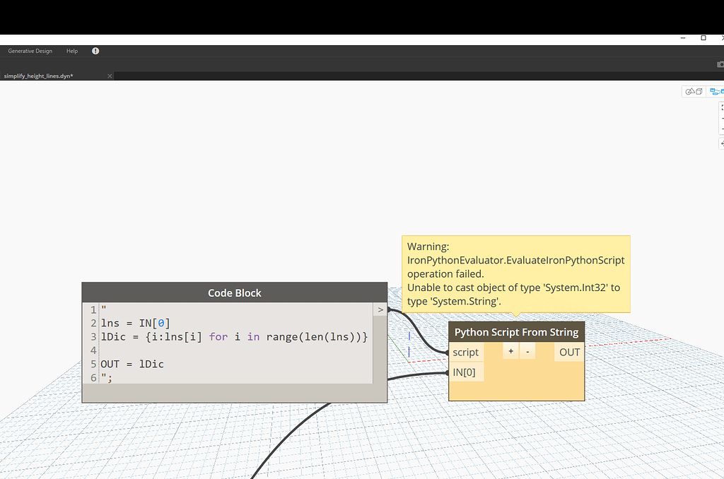 Can't create dictionary with integer keys in python script - Revit - Dynamo