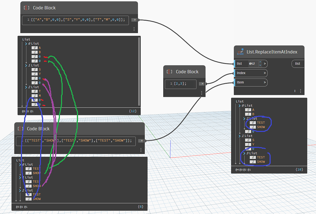 List Replace Item Index Problem - Lists-Logic - Dynamo