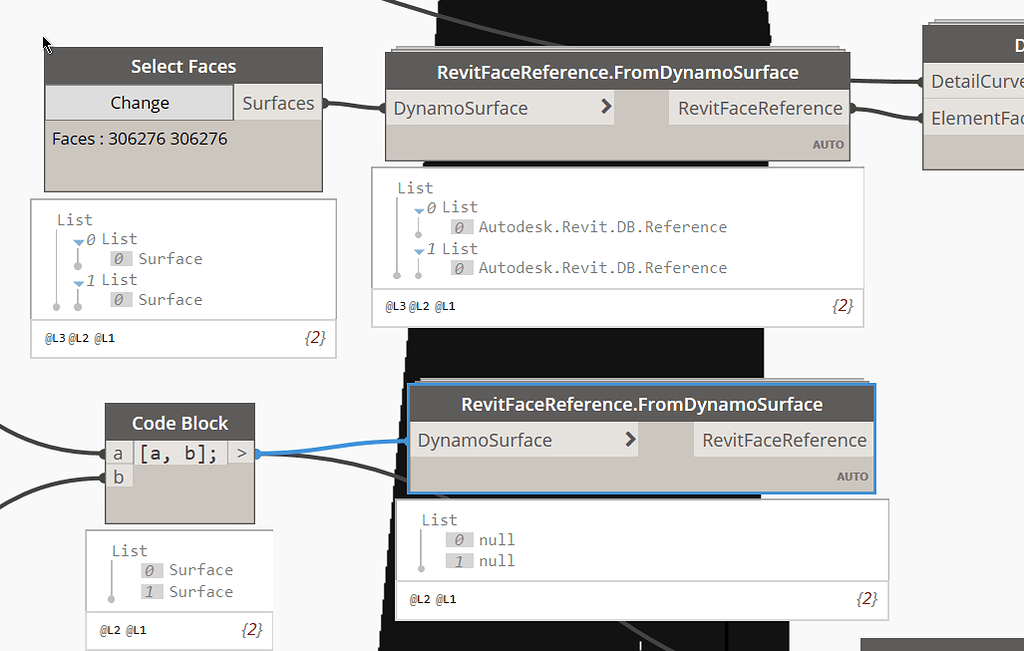 Dynamo surface vs. Revit Surface - node: RevitFaceReference.FromDynamoSurface - Developers - Dynamo