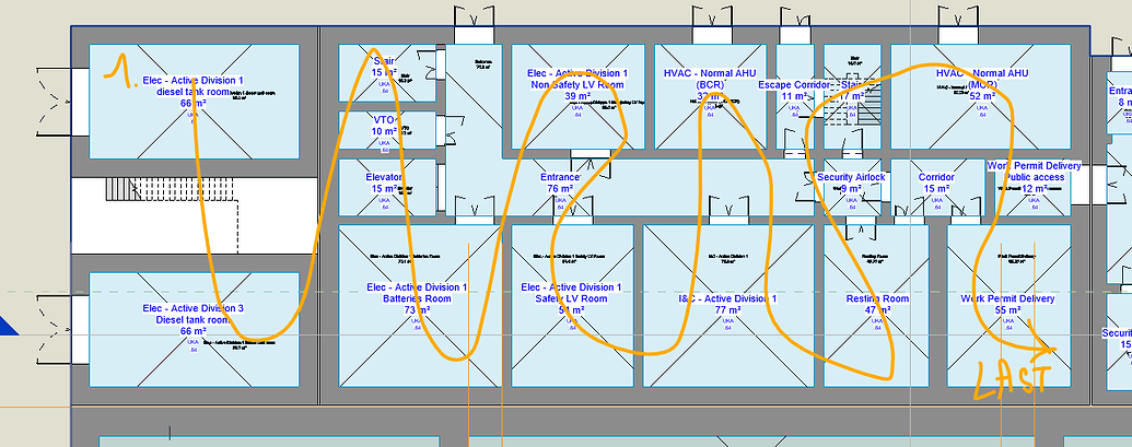 Codification Numbering Room automatic from left to right - Revit - Dynamo