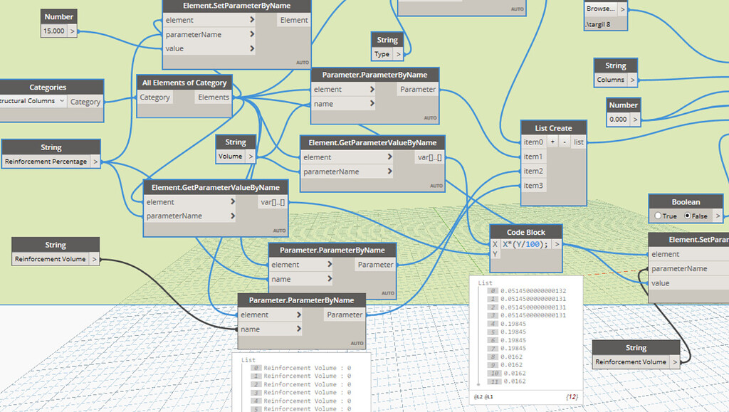 Cant get the number from my code block into my revit and string ...