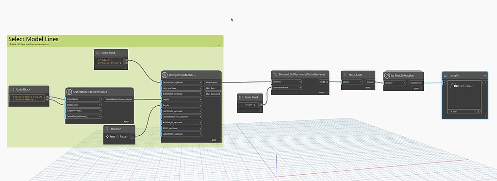 Data-Shapes - View result/output - Revit - Dynamo