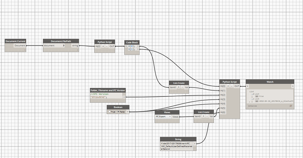 IFC Export by Dynamo : User Defined Property Set - Revit - Dynamo