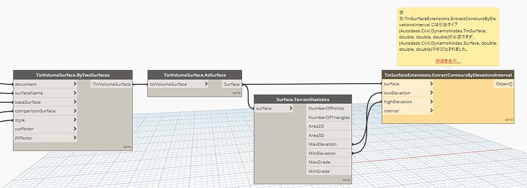 Type Difference Surface Tinsurface Civil 3d Dynamo