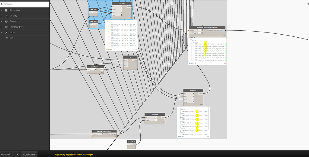 Adaptive component by points problem - Revit - Dynamo