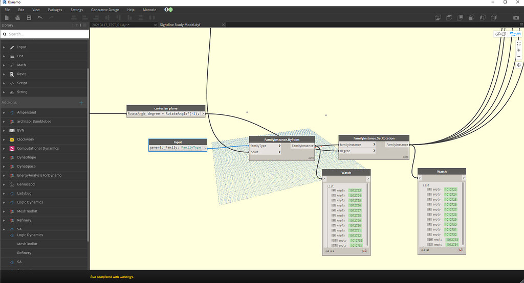 Family type custom node input glitch - Revit - Dynamo