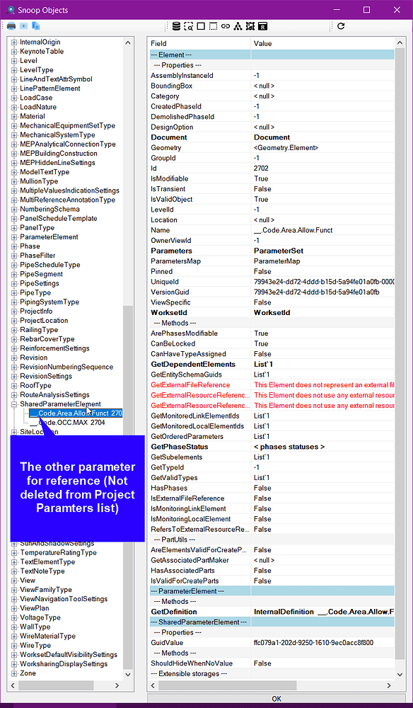 Zombie Parameters linger after delete from project parameters - Revit - Dynamo