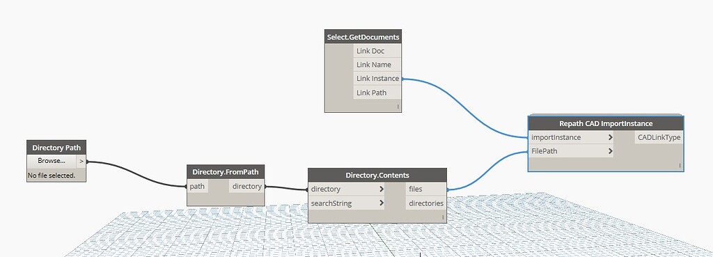 Repath Multiple CAD Links - Revit - Dynamo