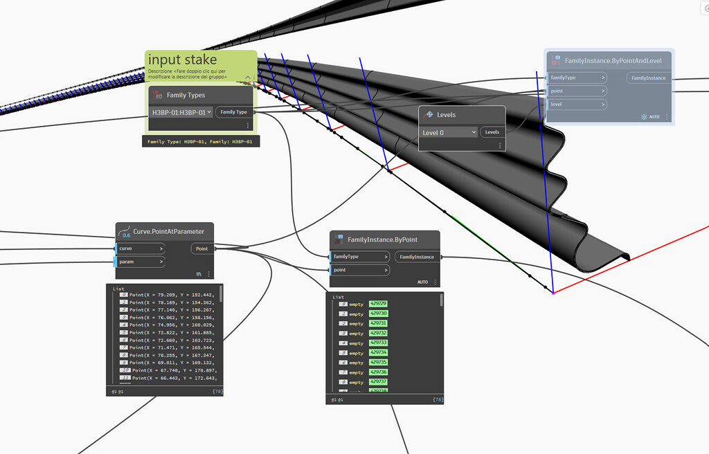 Family instance by point problem - Geometry - Dynamo