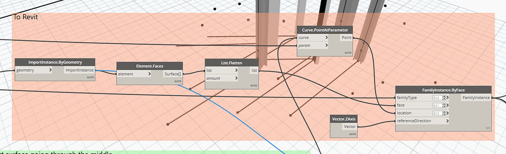 How to change family host from Import Instance to a linked Column - Revit - Dynamo