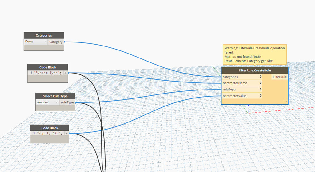 Archi-lab's FilterRule.CreateRule not working - Revit - Dynamo