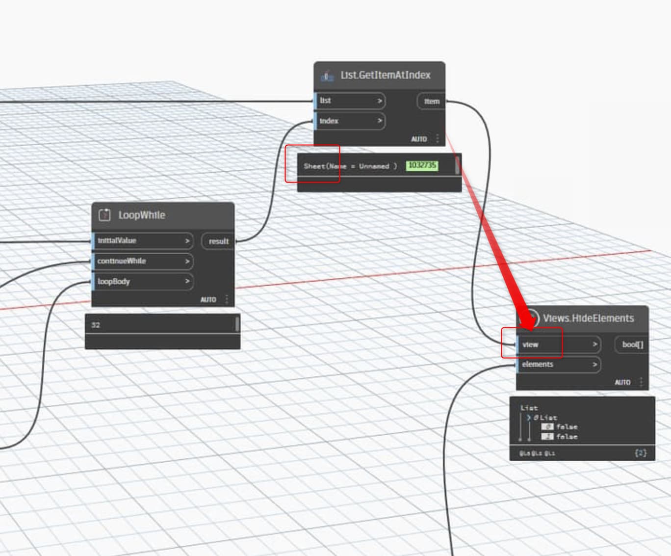 Hide Elements in Multiple Views - (Archi-lab) - Revit - Dynamo