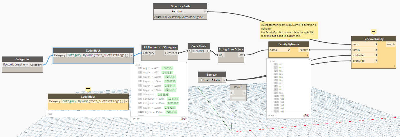 How to select category and save from Tree - Packages - Dynamo