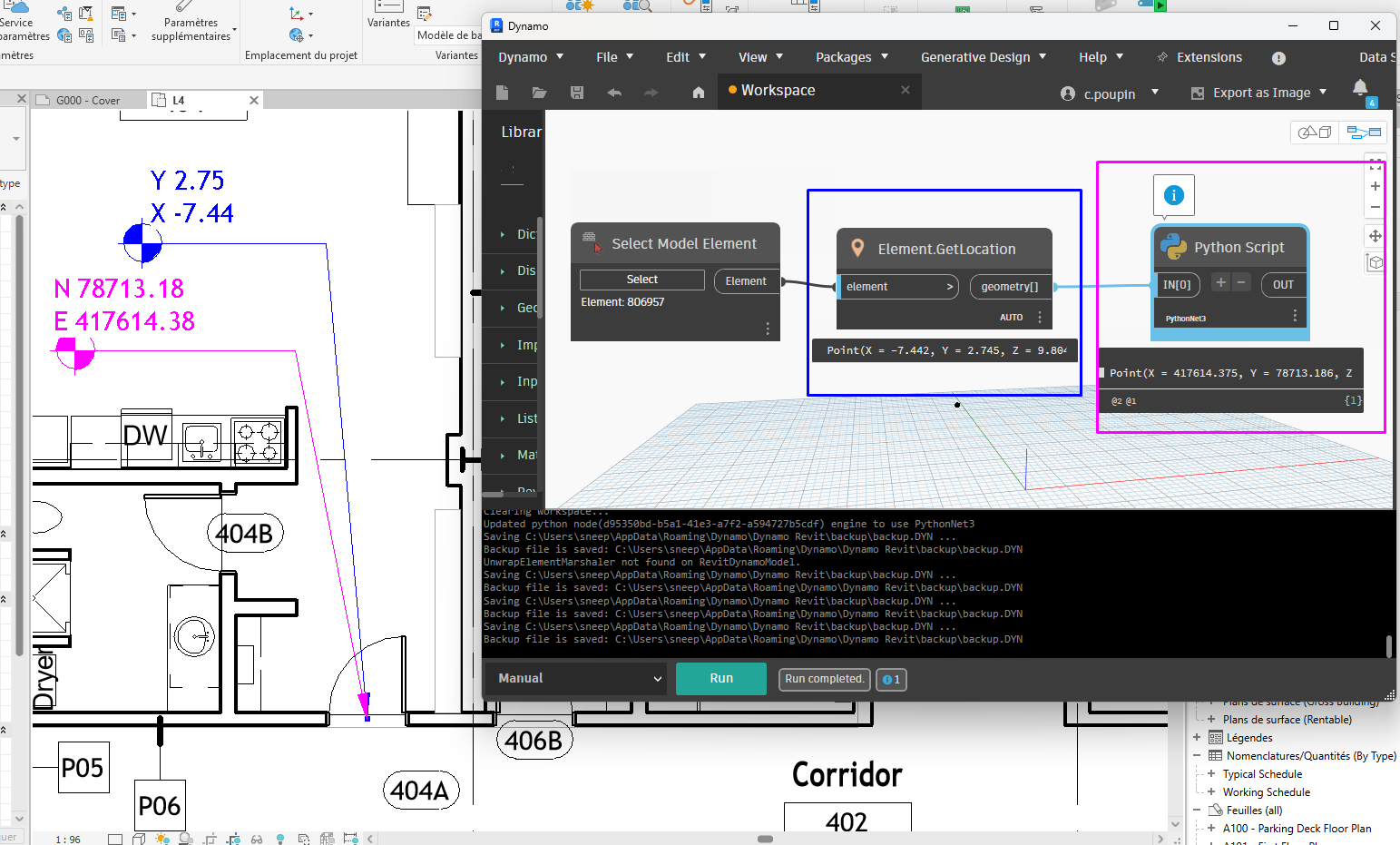 Survey Point using Dynamo - Revit - Dynamo