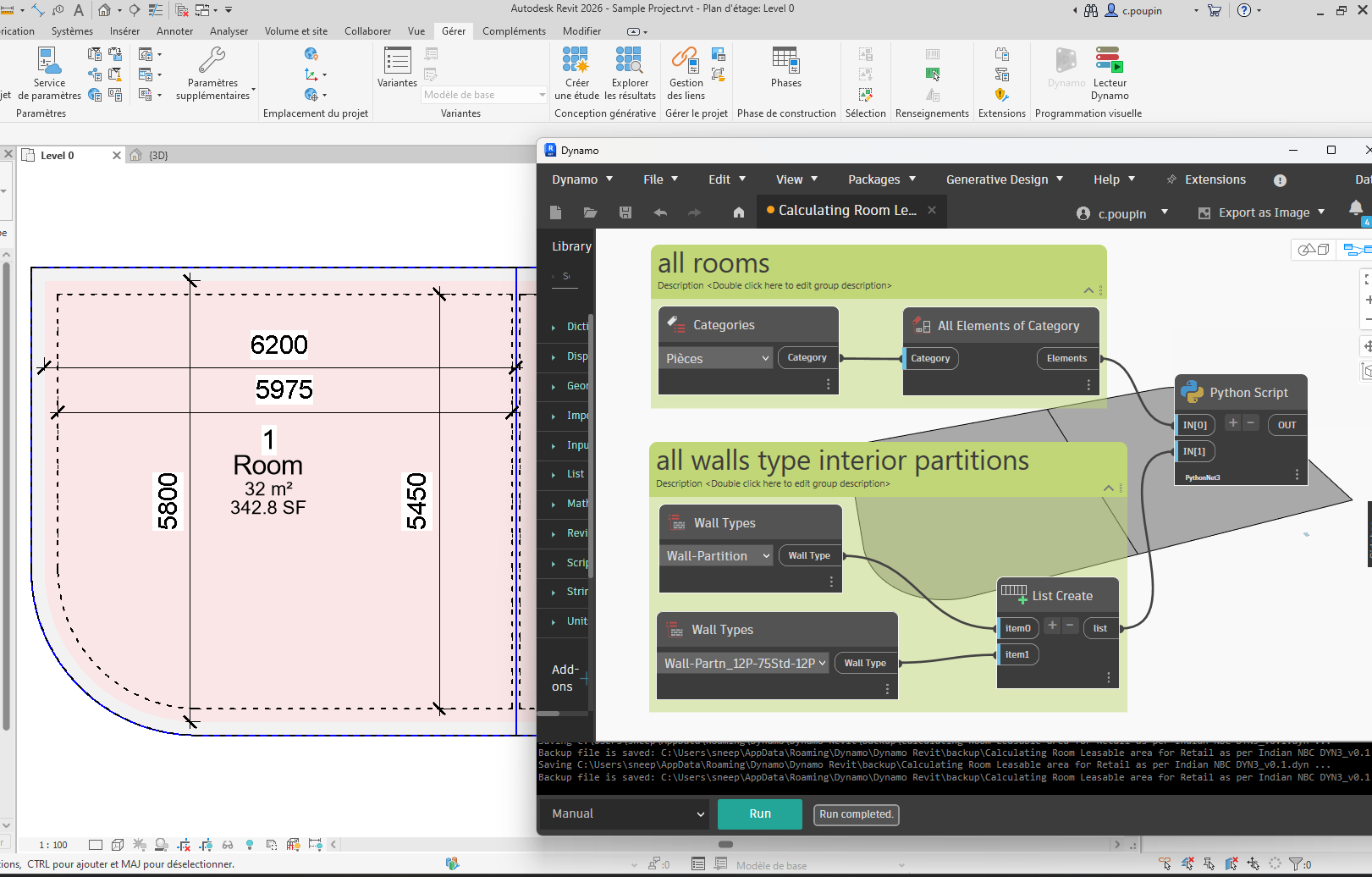 Calculating Room Leasable area for Retail as per Indian NBC - Revit ...