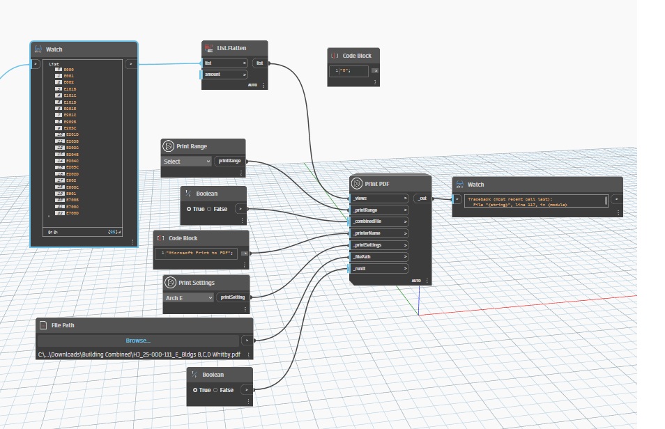 PDF Printing w/ Dynamo - Revit - Dynamo