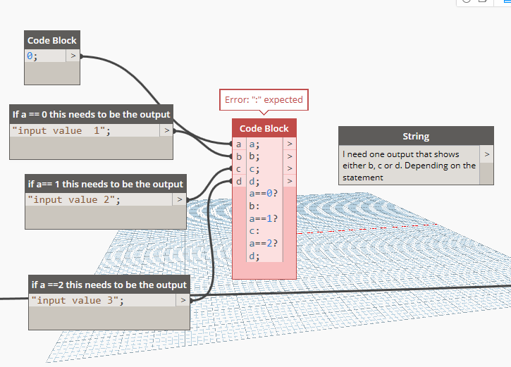 Codeblock for more than one statement - Dynamo