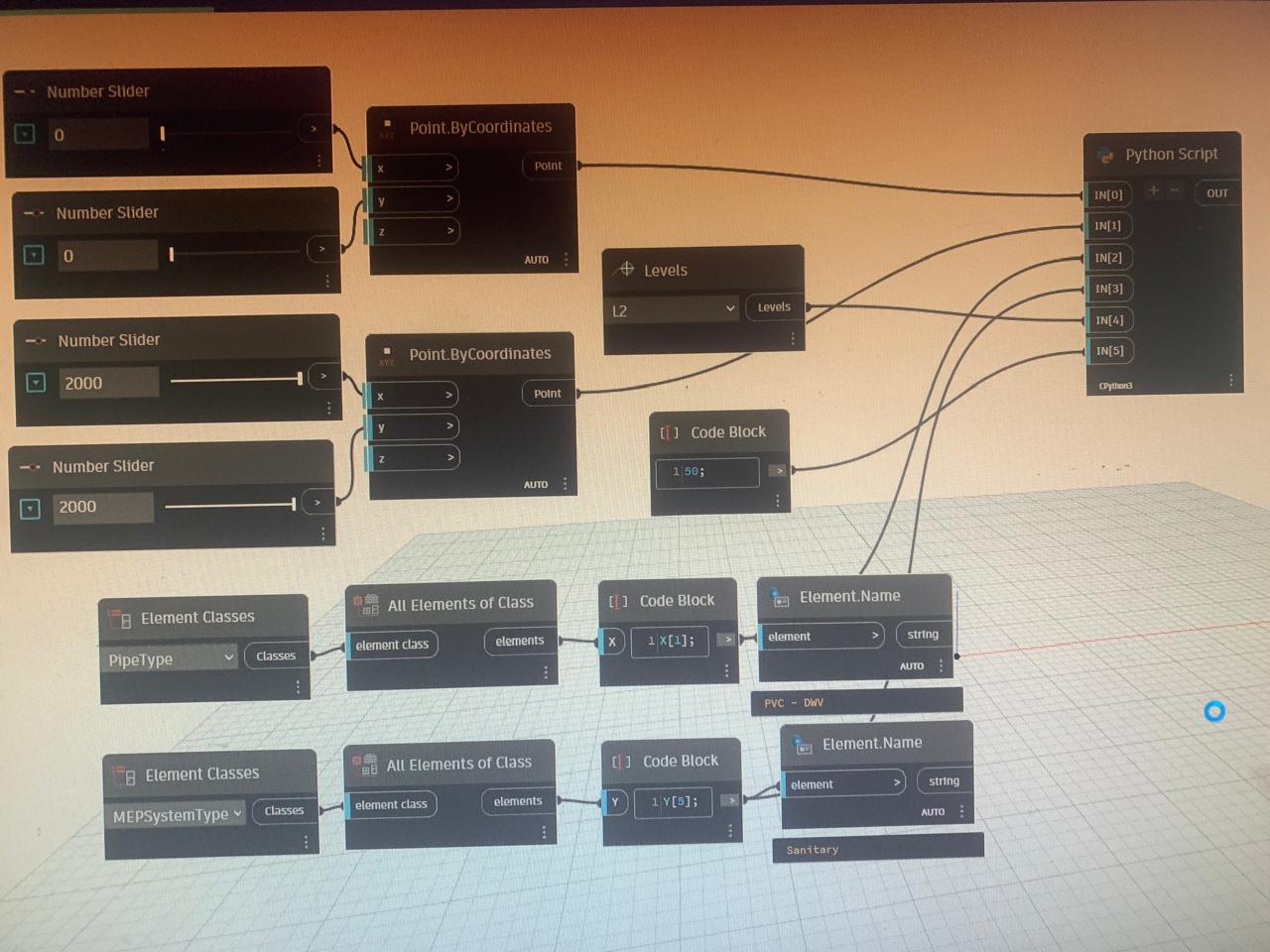 Issue# Pipe by Line in dynamo -RVT25 - Revit - Dynamo