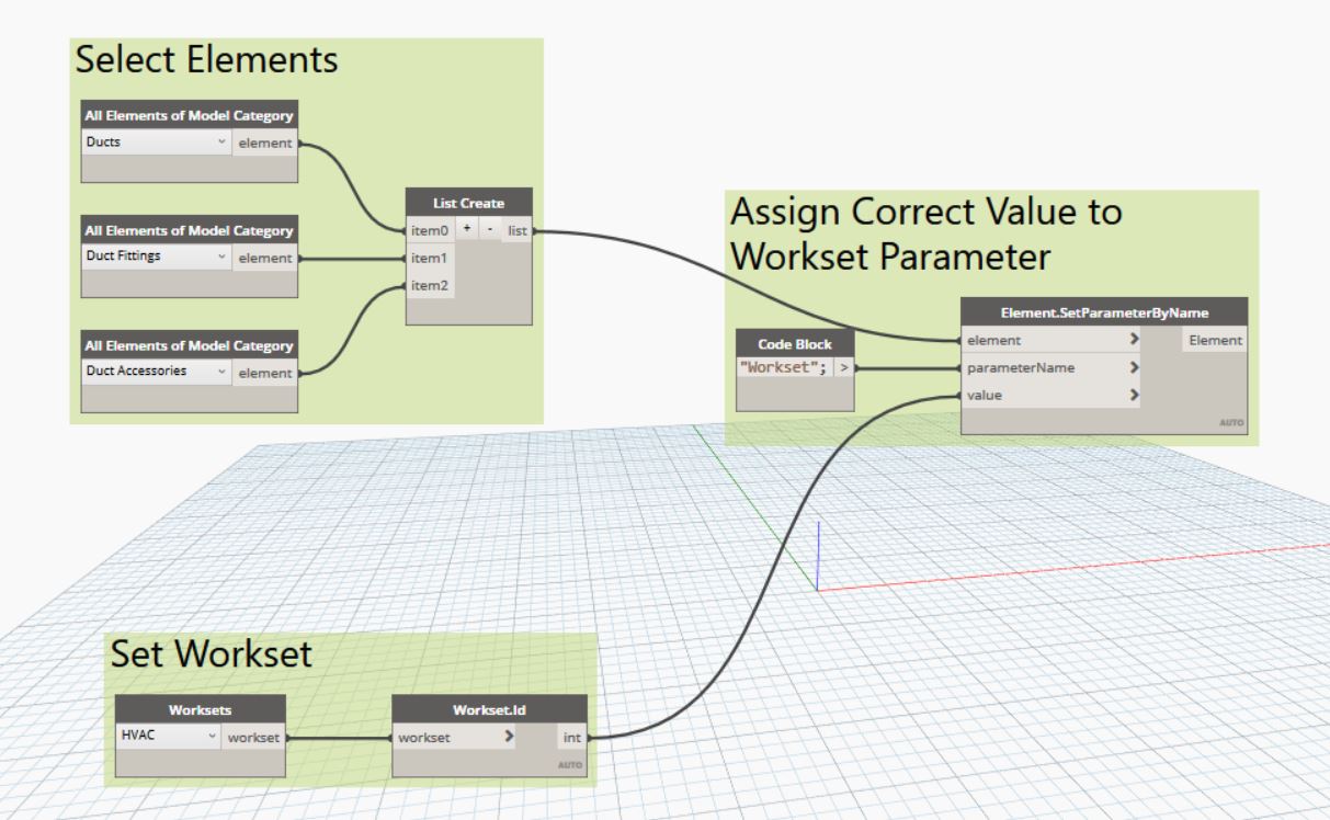 Set Parameter Value by System Type of the Elements - Revit - Dynamo
