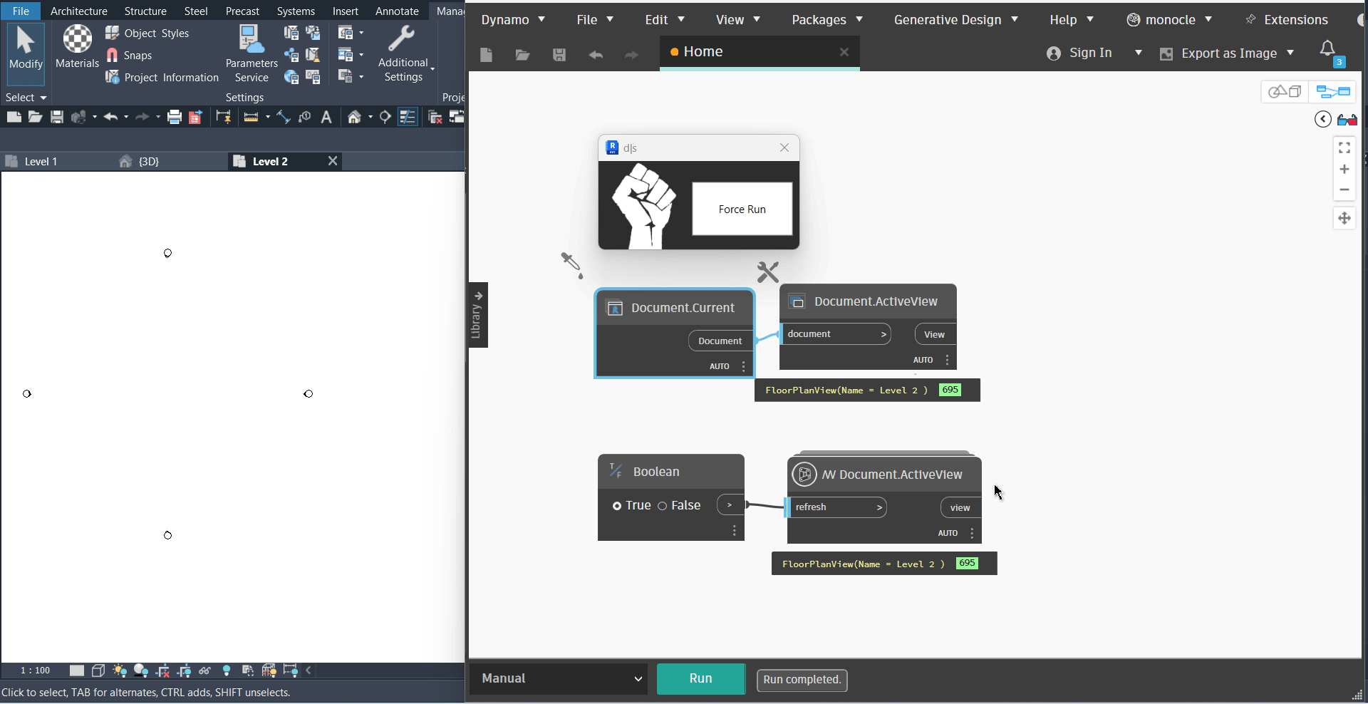 Document.current Node issue - Revit - Dynamo