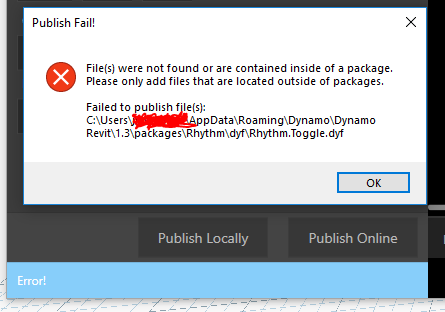 Local packages - Packages - Dynamo