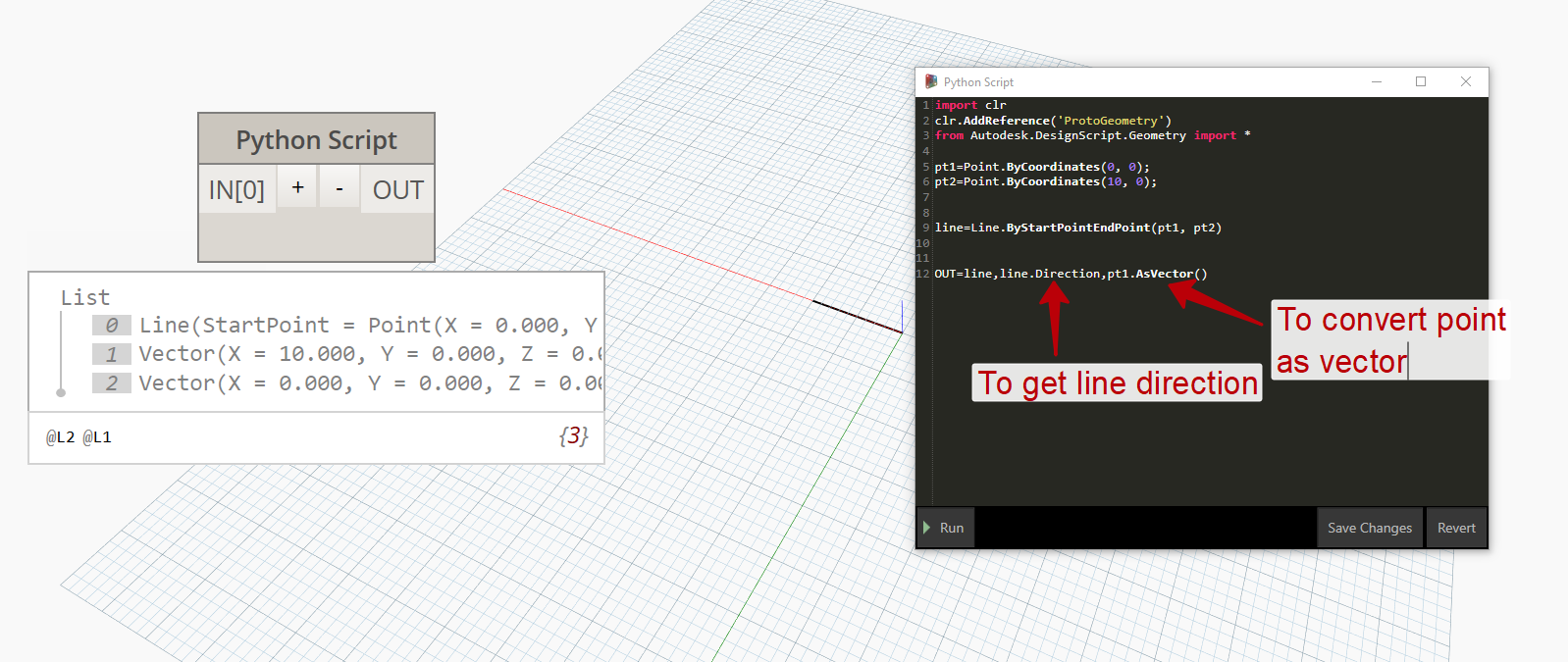Creating Vectors in python - Dynamo