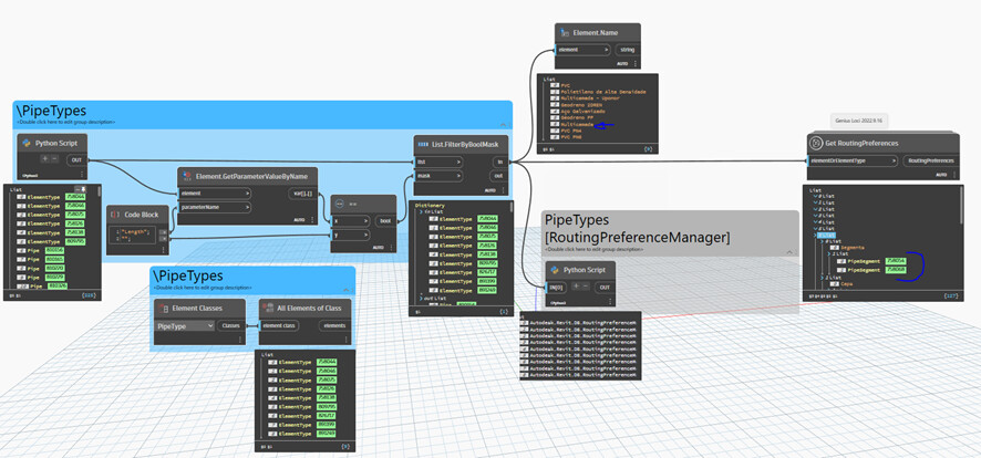 Get Pipe Segments from Pipe Types or vice-versa - Revit - Dynamo