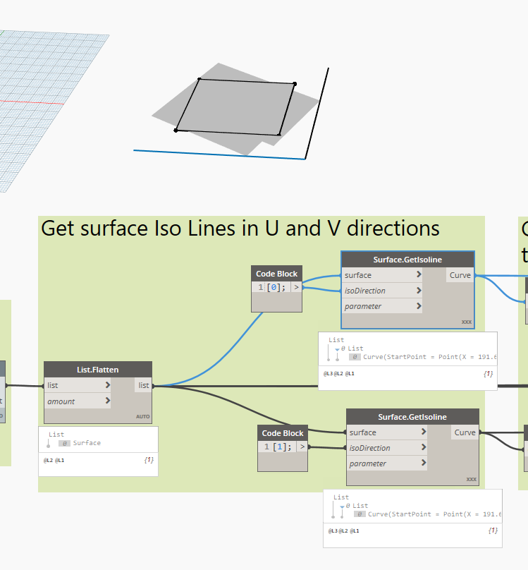 Surface Iso Line is Rotated - Revit - Dynamo