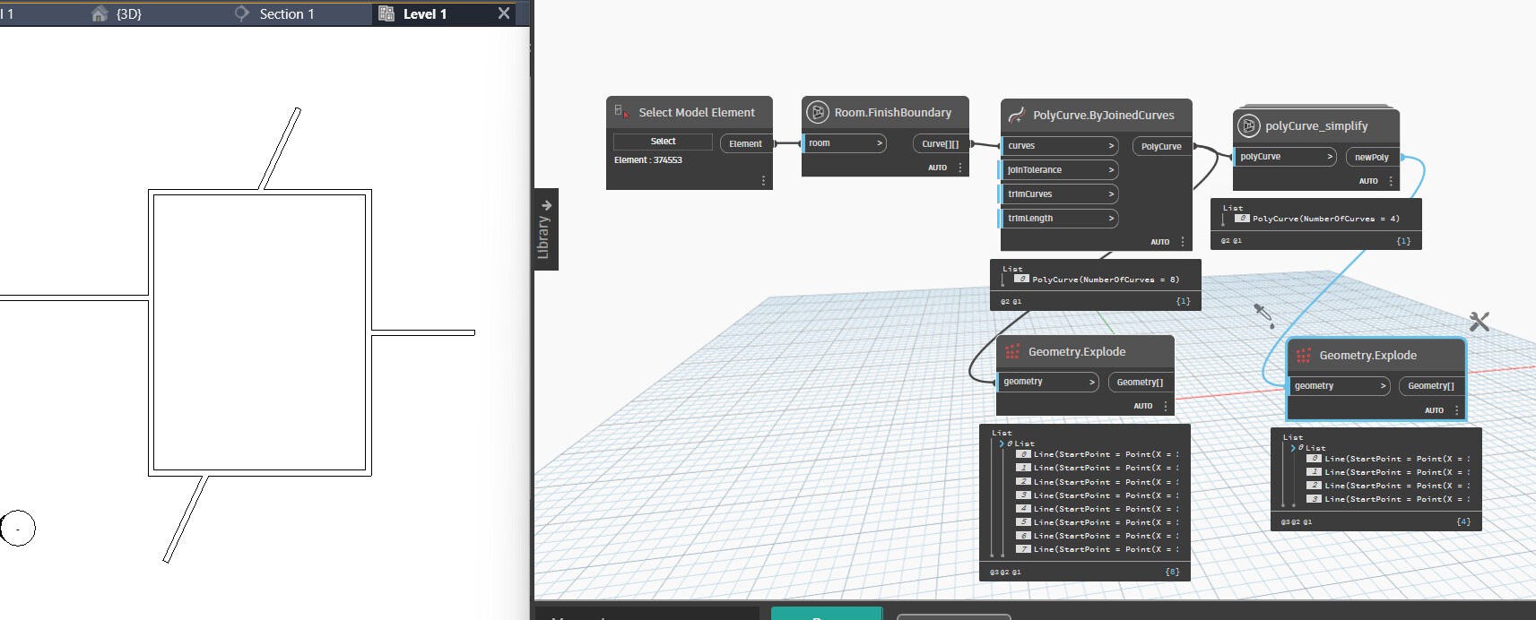 Room Boundary Strange Extra Points - Revit - Dynamo