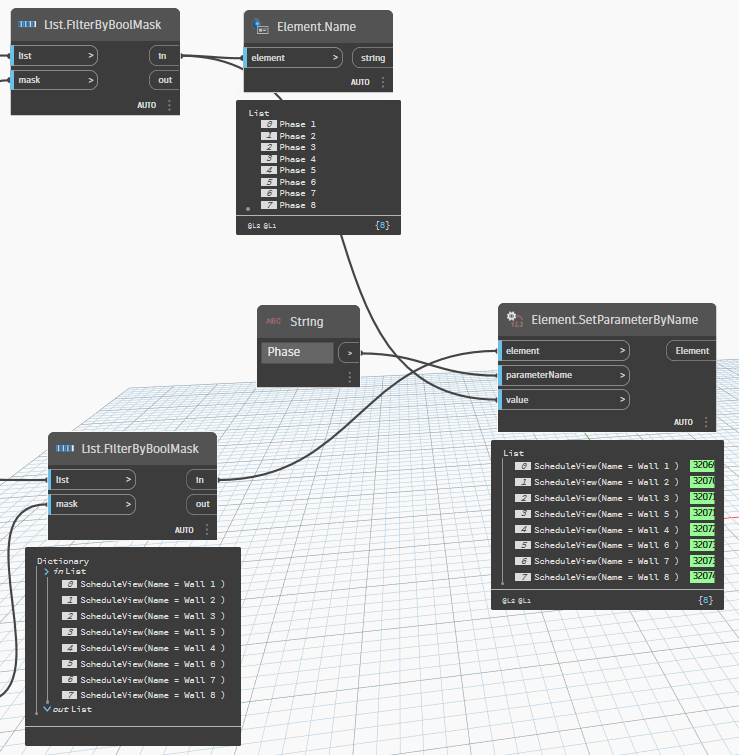View.SetPhase doesn't work with lists - Revit - Dynamo