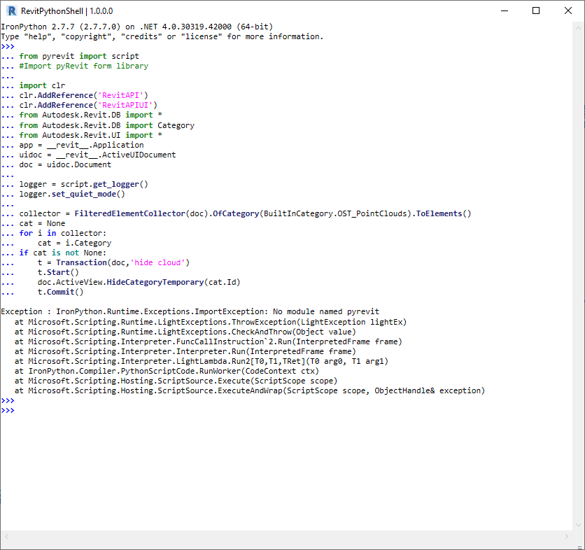 Need help in pyRevit - Revit - Dynamo