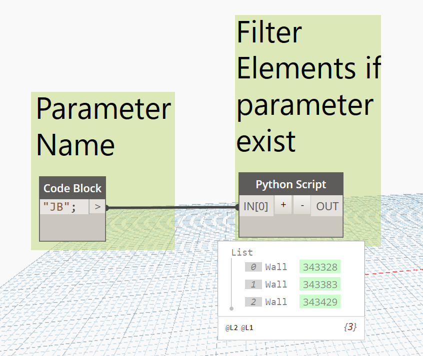 Dynamo Python Filterelementcollector Doc By Parameter Exists In Elements Developers Dynamo