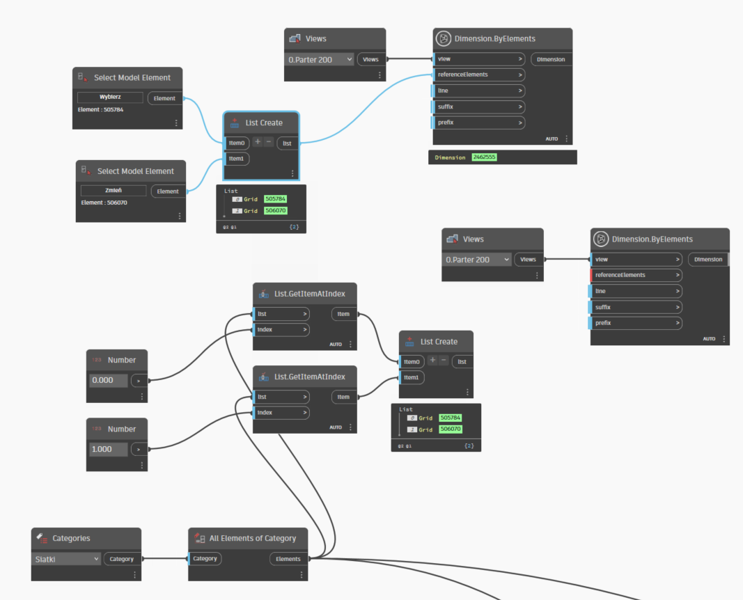 Grid Dimensioning - Revit - Dynamo