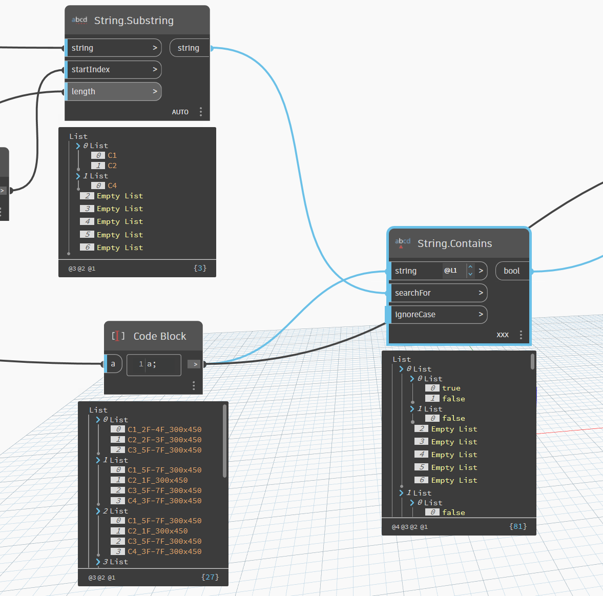 Filtering objects in Dynamo - Revit - Dynamo