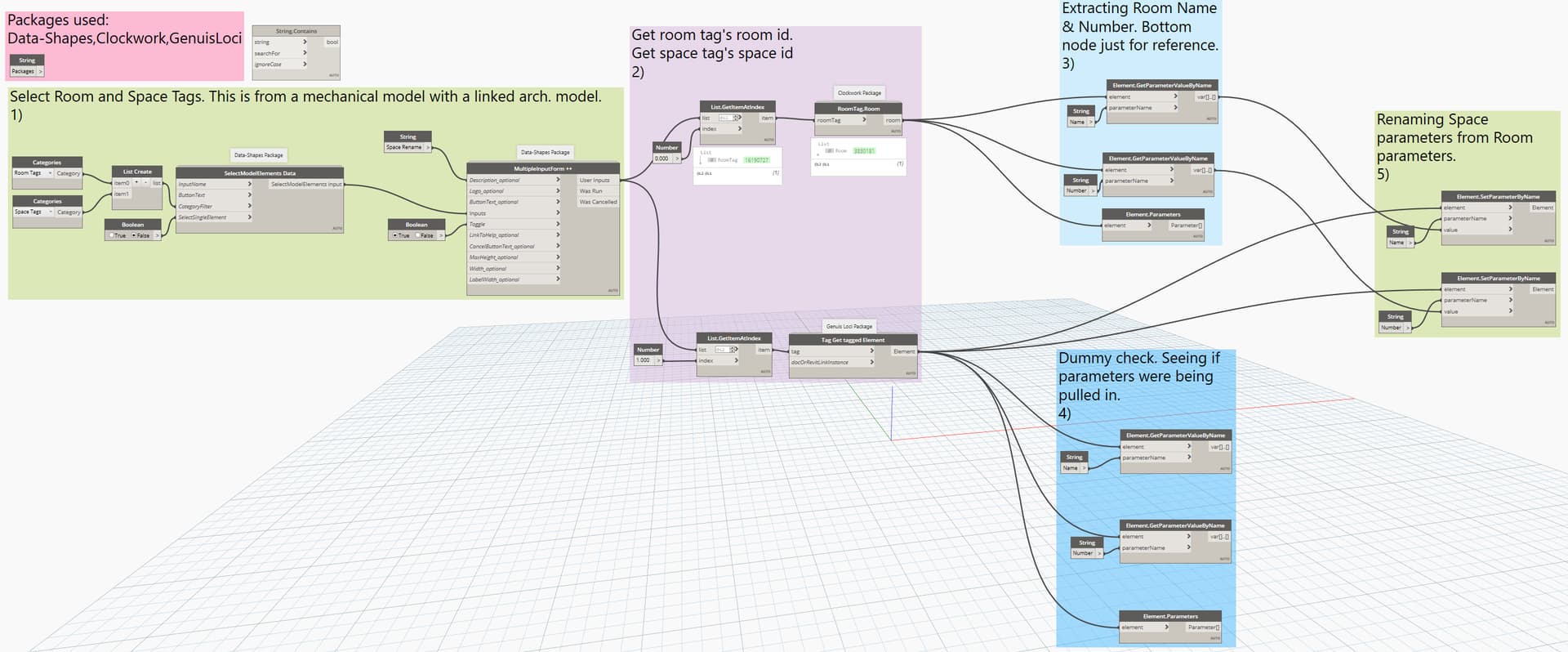 Rename a individual spaces using room names from linked model. Updated rooms name from linked ...