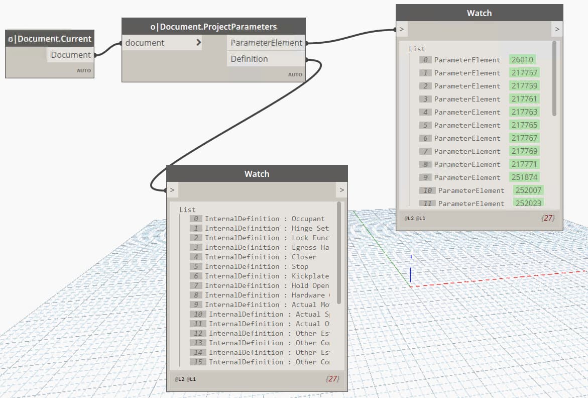 Get Parameter Information from Parameterelement - Dynamo