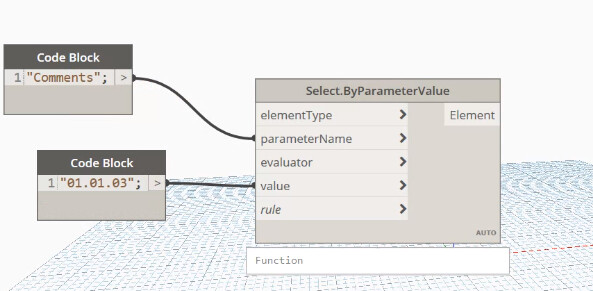 Select by parameter Value node - Packages - Dynamo