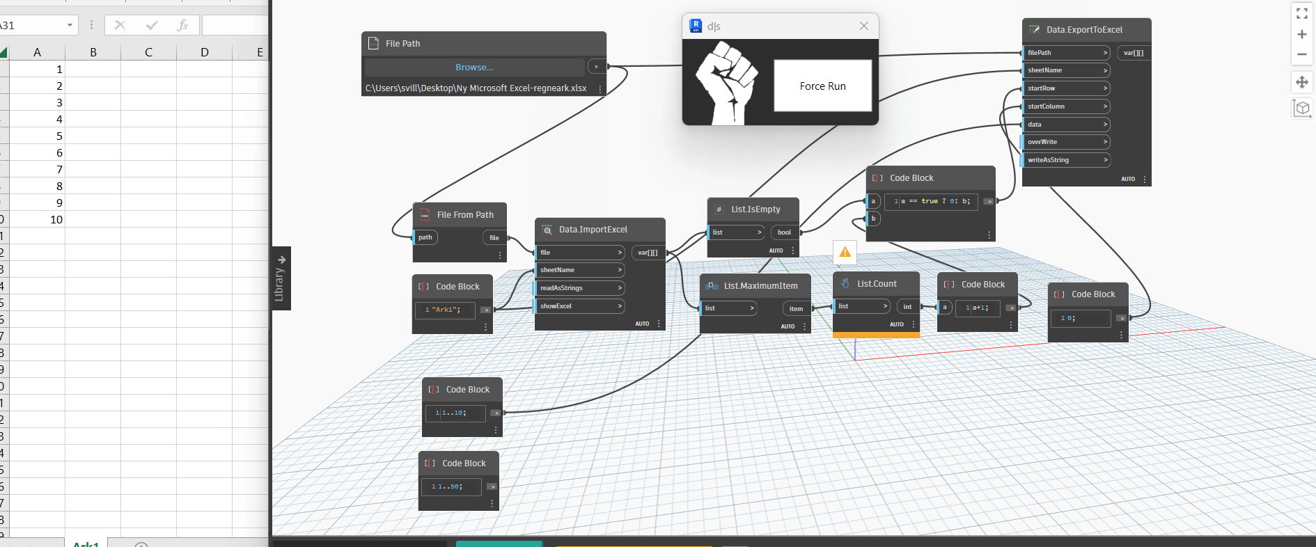 List appending for every script run - Revit - Dynamo